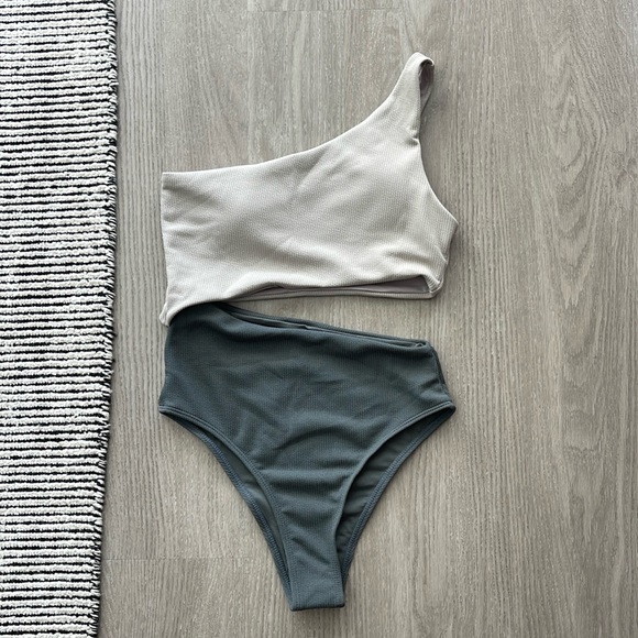 SHEIN | Swim | Grey One Piece Swim | Poshmark